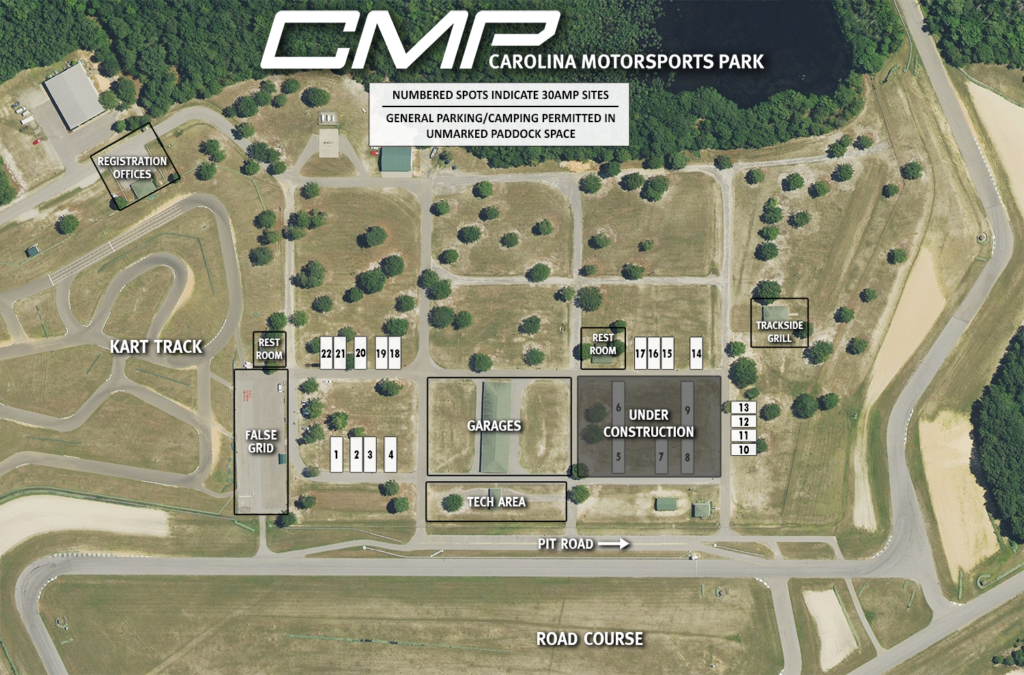 paddockmap – Carolina Motorsports Park